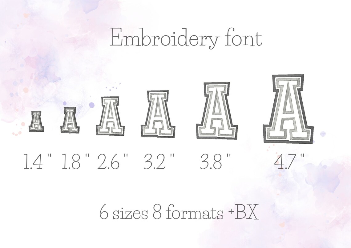 Double Outline Font Alphabet Letters Machine Embroidery - Etsy