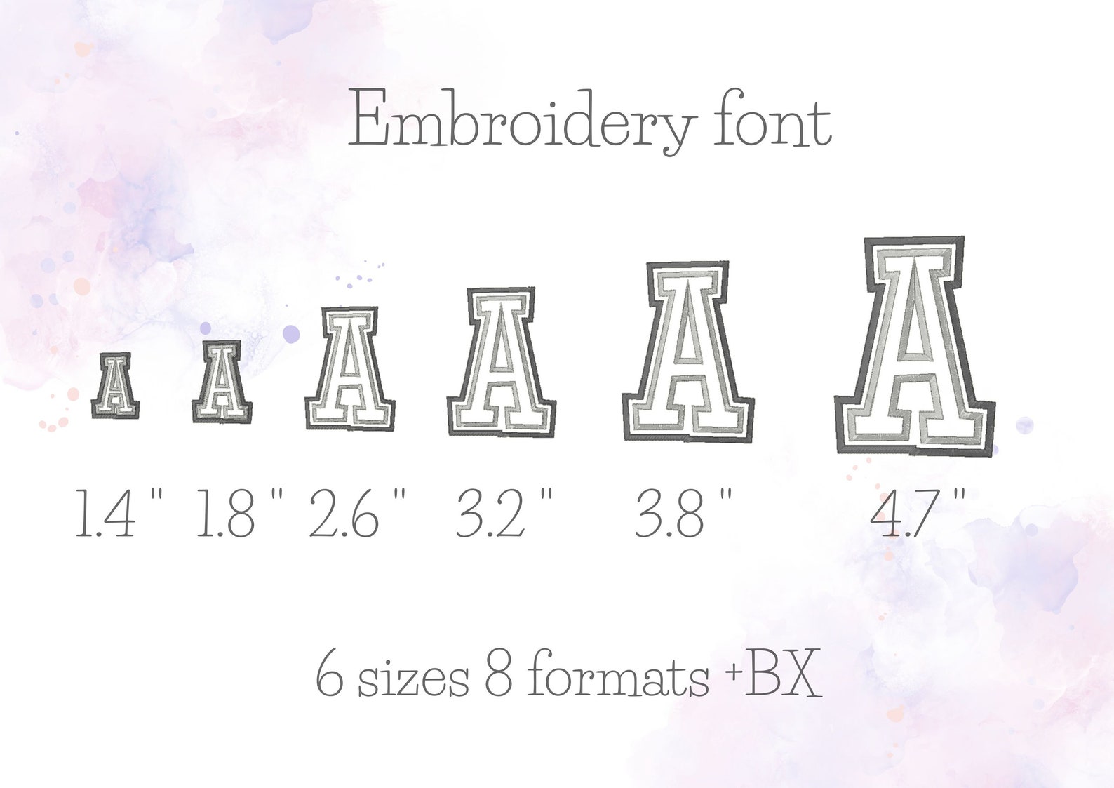 Double Outline Font Alphabet Letters Machine Embroidery Designs in ...