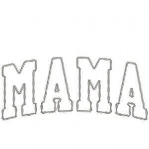MAMA Machine Applique Embroidery Designs Zigzag Edge Outline Block ...
