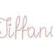Pearl Stitch Tiffany Handwritten Script Cursive Font Alphabet Letters ...
