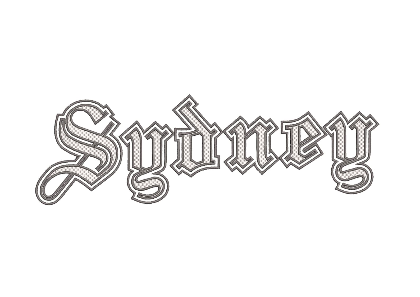 Old English Two Outline Font Double Outline Alphabet Machine Embroidery ...