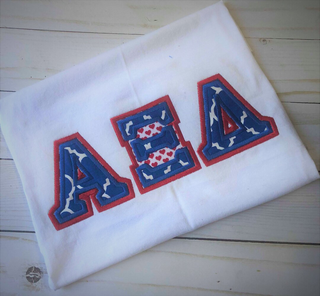 Greek Alphabet Double Two Applique Layers Greek Font, Alphabet, ABC ...