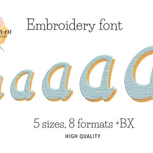 Fabulous Retro Vintage Shadow Font Alphabet Machine Embroidery Designs ...