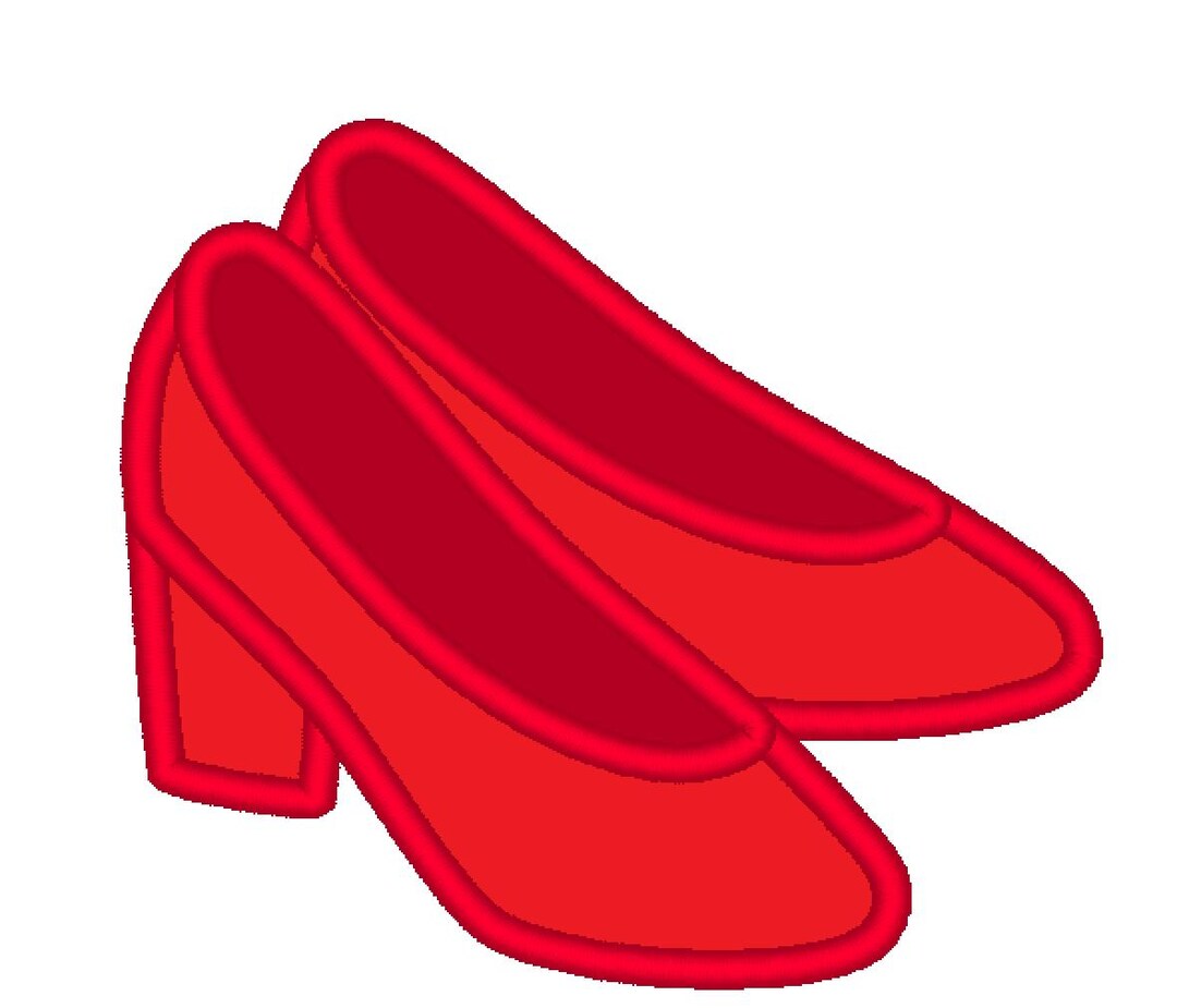 Instant Download - Dorothy Wizard of Oz Ruby Red Slippers Embroidery ...