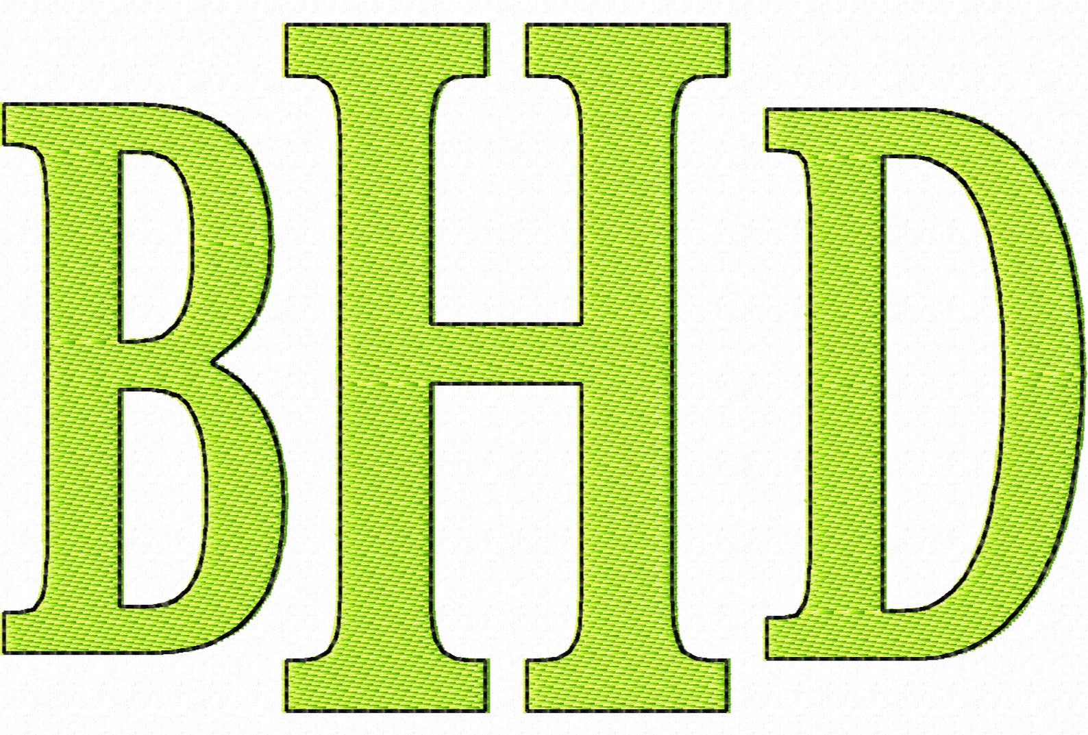 Block Font Monogram Alphabet With Outline Machine Embroidery Designs ...