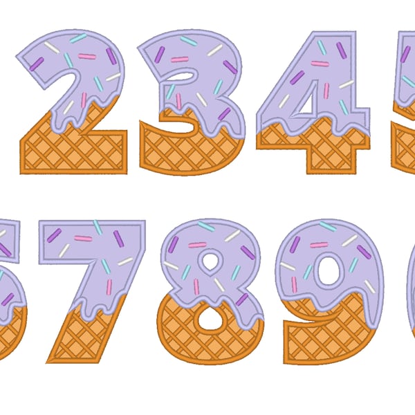 Embroidery Ice Cream Cone Designs - Etsy