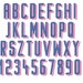 Monogram Drop Shadow Font Machine Embroidery Design Alphabet Letters in ...