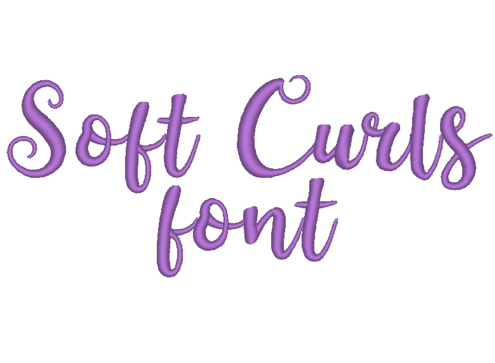 Cute Curls Curly Font Machine Embroidery Design Alphabet Sizes - Etsy