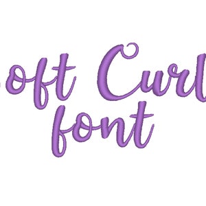 Cute Curls Curly Machine Embroidery Font Alphabet Letters in Mini Sizes ...