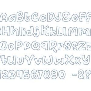 Baby Boy Applique Font Playful Alphabet Uppercase and Lowercase and ...