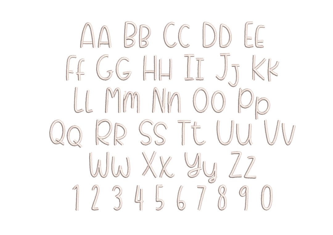Best Script Hand Written, Cursive Font Alphabet Machine Embroidery ...