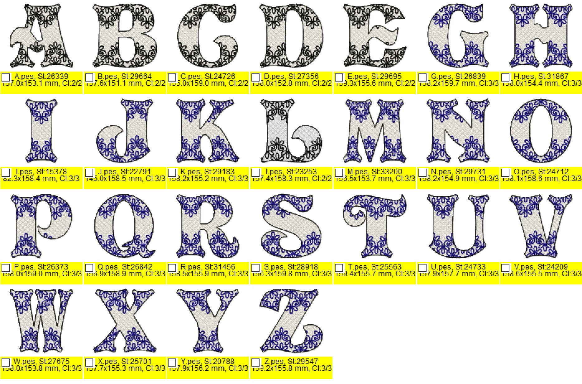 Frozen Lacy lace alphabet FONT swirl curl letters princess | Etsy