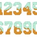Ice-cream Numbers Applique Ice Cream Birthday Number 0-9 Assorted Sizes ...