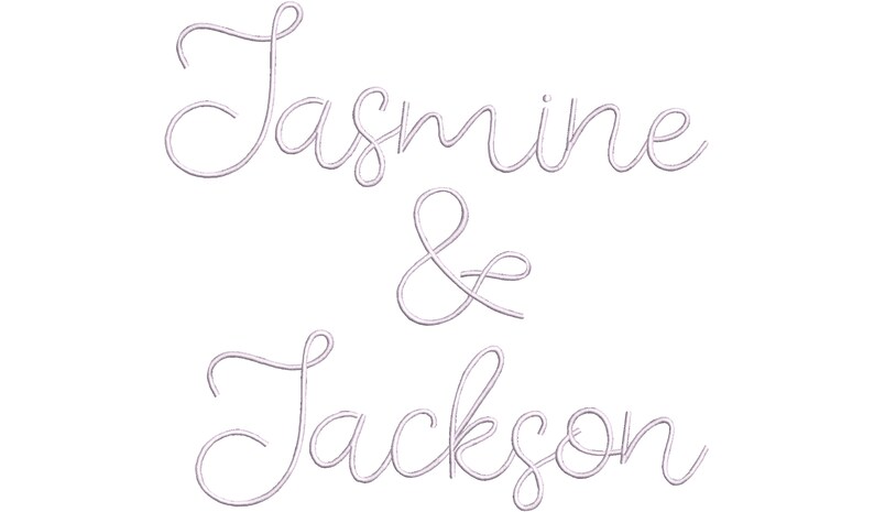 Modern Script Handwritten Cursive Font Alphabet Letters Machine ...