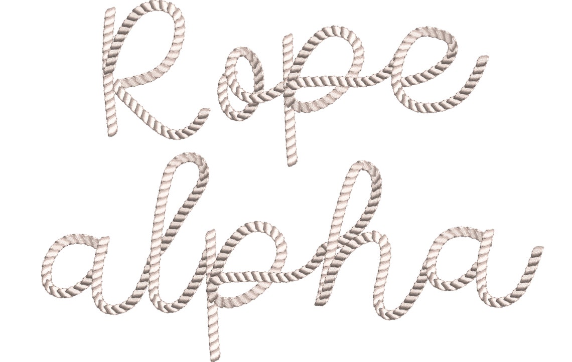 Modern Rope Nautical Marine Script Handwritten Cursive Font - Etsy