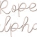 Modern Rope Nautical Marine Script Handwritten Cursive Font Alphabet ...