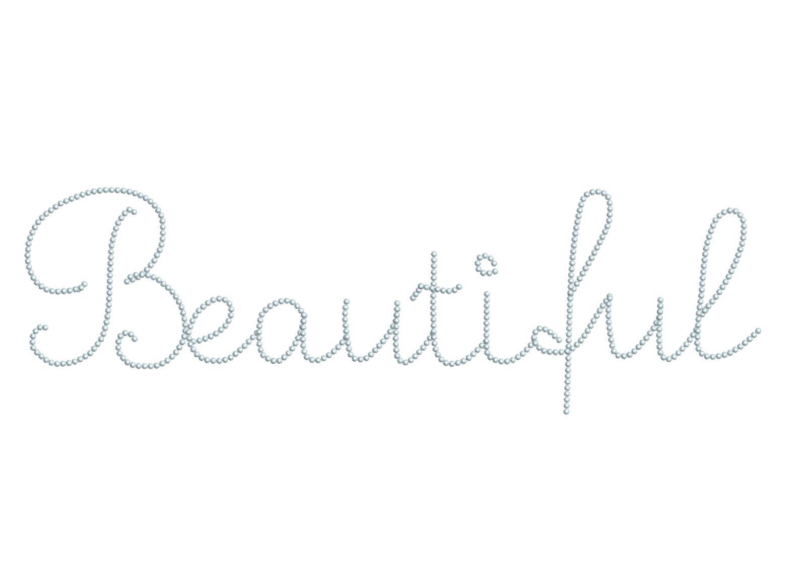 Pearl Stitch Script Handwritten Cursive Font Alphabet Machine - Etsy