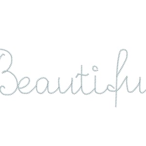 Pearl Stitch Script Handwritten Cursive Font Alphabet Machine ...