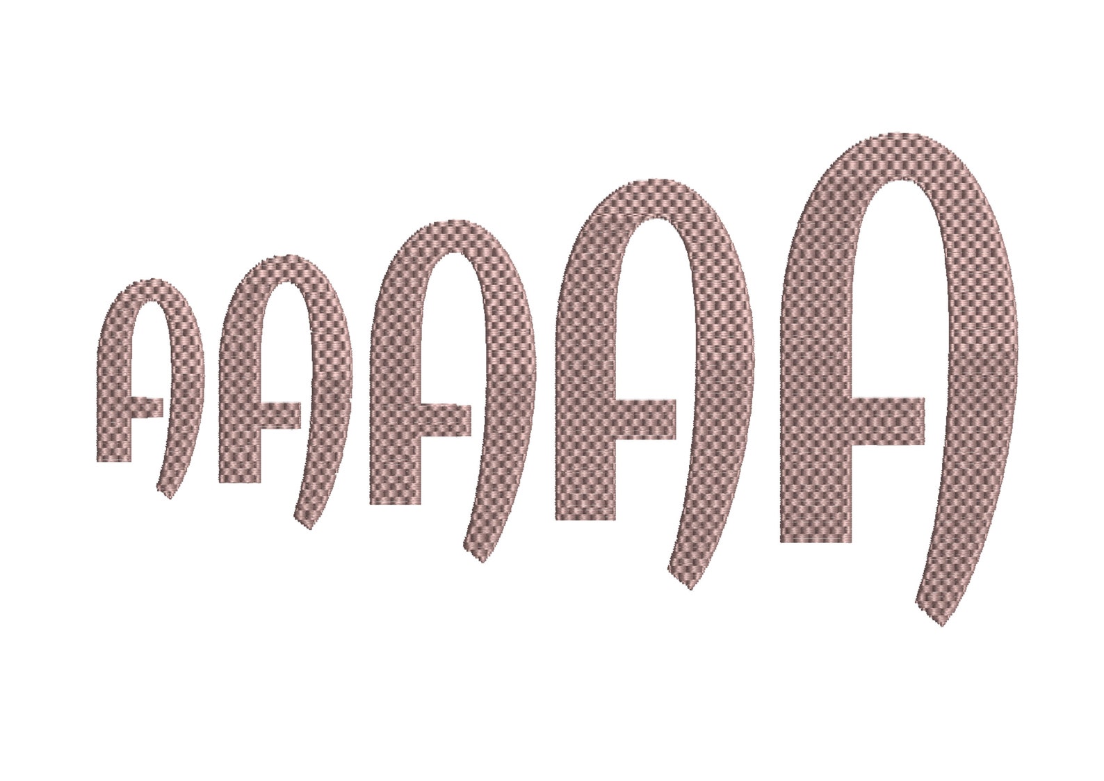 Retro Fill Stitch Textured Font Attractive Alphabet Letters - Etsy