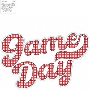 Game Day Sweatshirt Machine Embroidery Design Game Day Applique T-shirt ...