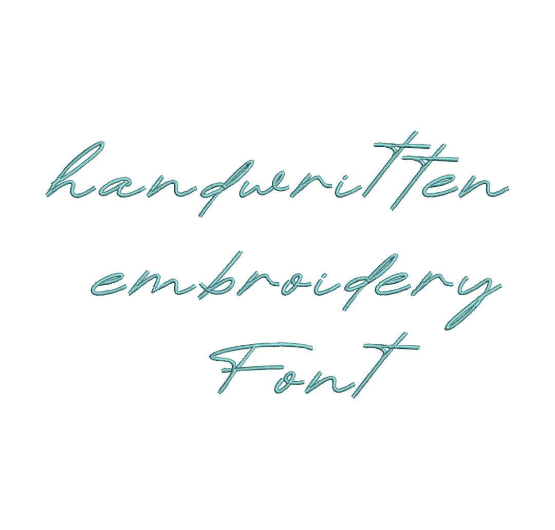 Small Mini Handwritten Embroidery Font Machine Embroidery Designs ...