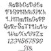 Cow Spots Cowgirl Script Handwritten Cursive Font Alphabet Machine ...