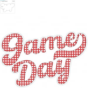 Game Day Sweatshirt Machine Embroidery Design Game Day Applique T-shirt ...