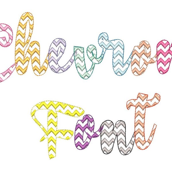 Chevron Font - Etsy