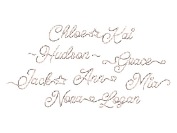 Modern Rope Nautical Script Handwritten Cursive Font With - Etsy