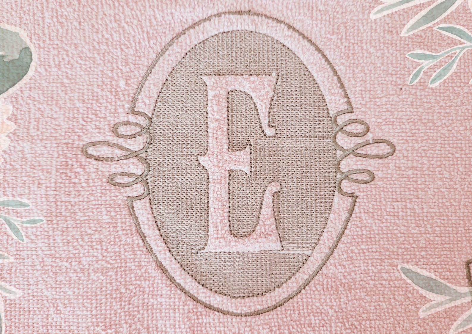 Embossed Monogram Terry Towel Machine Embroidery Designs A-Z - Etsy