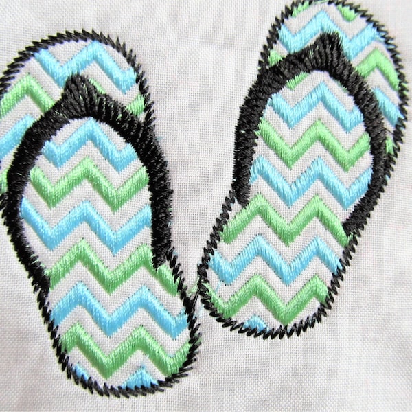 Flip Flop Embroidery Designs - Etsy