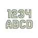 Double Outline Block Font 2 Outlines Satin Stitch Machine Embroidery ...