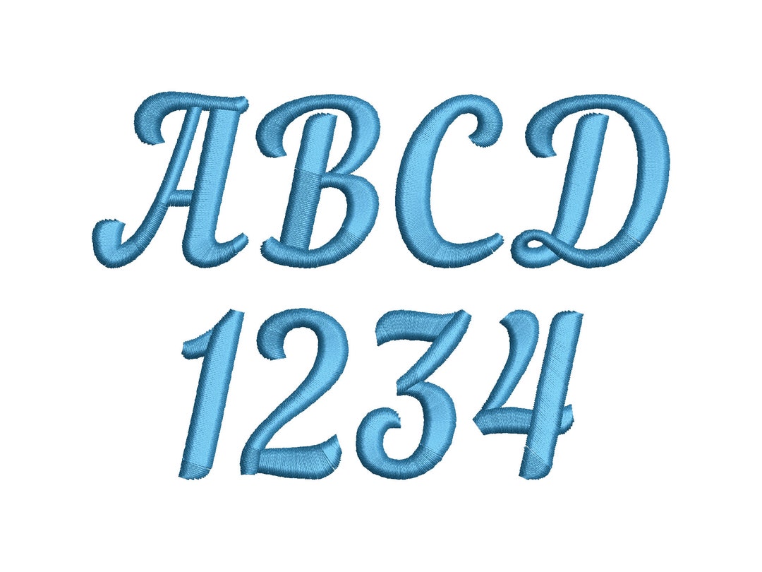 Satin Stitch Cursive Font Sportswash Sports Team Alphabet Monogram ...