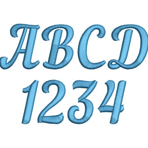 Satin Stitch Cursive Font Sportswash Sports Team Alphabet Monogram ...