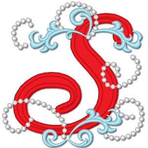 Frozen Alphabet Letter S Swirly Ice Princess Girl Monogram Only S ...