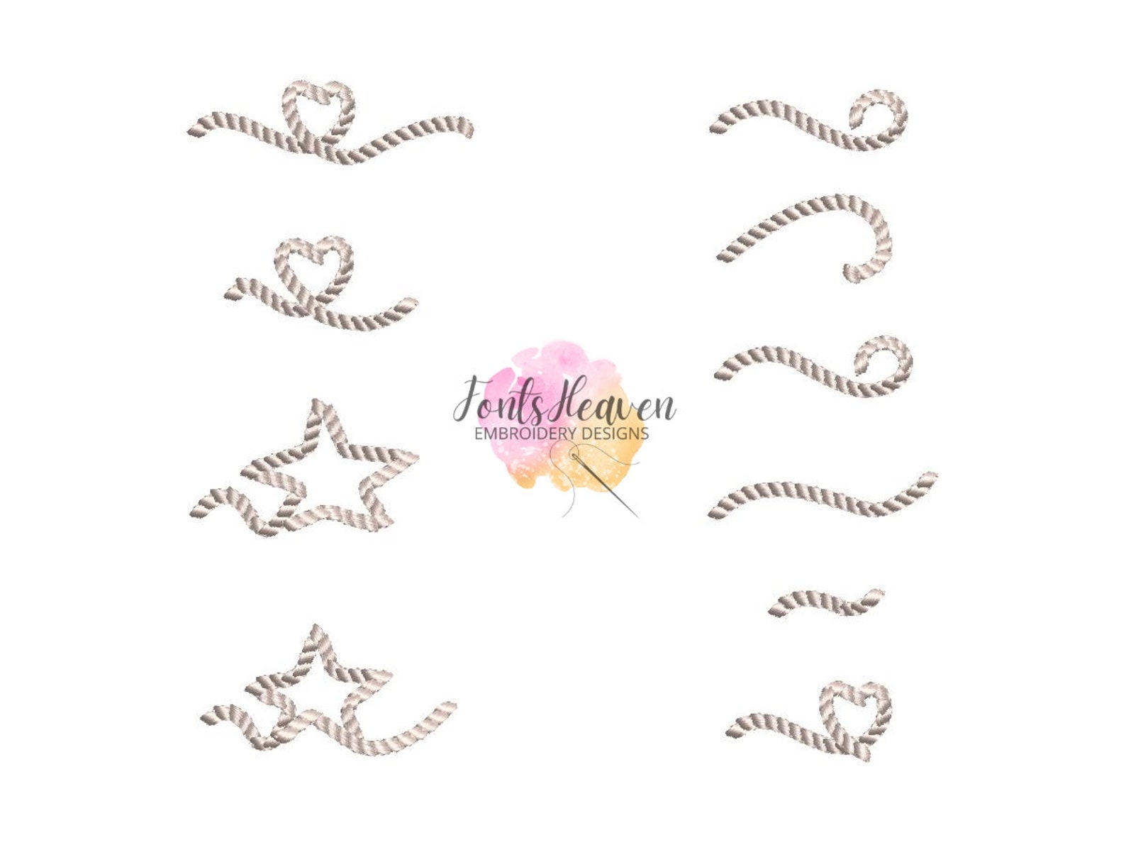 Modern Rope Nautical Script Handwritten Cursive Font With - Etsy