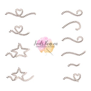 Modern Rope Nautical Script Handwritten Cursive Font With Tails ...