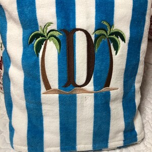 Palm Tree Circle Monogram Frame Beach Sand and Palm Tree Sand Sea ...