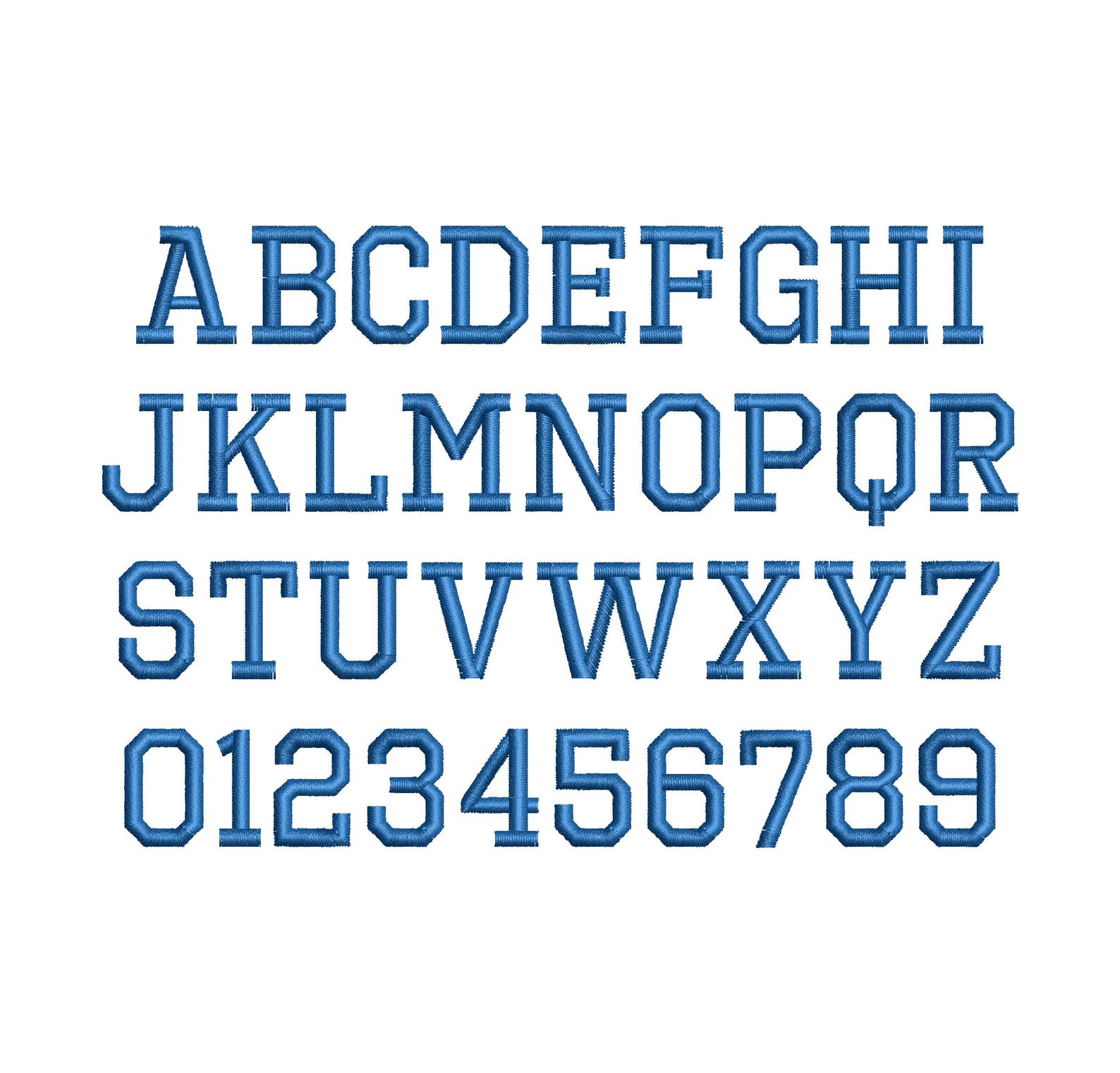Sport Collegiate Athletic MINI Font Machine Embroidery Designs Satin ...