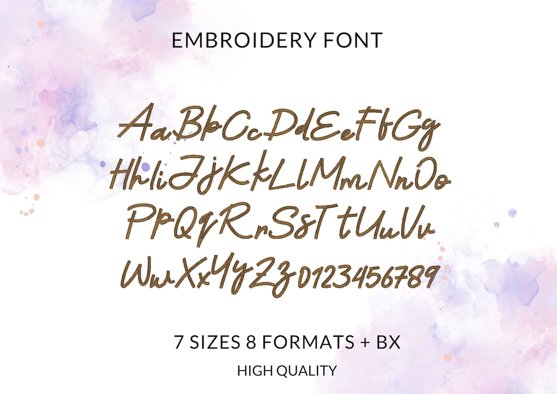 Vintage Retro Handwritten Cursive Script Font Alphabet Letters - Etsy