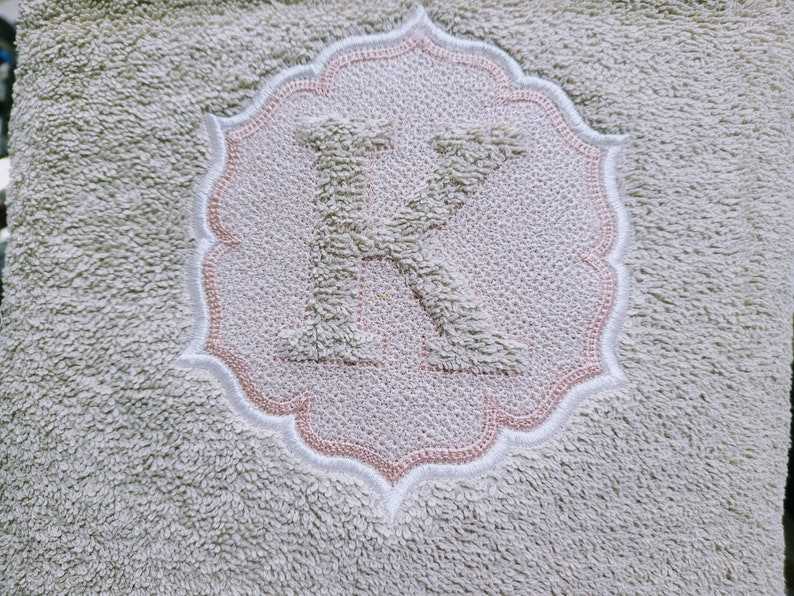 Embossed Terry Towel Monogram Classic Monogramming Machine - Etsy