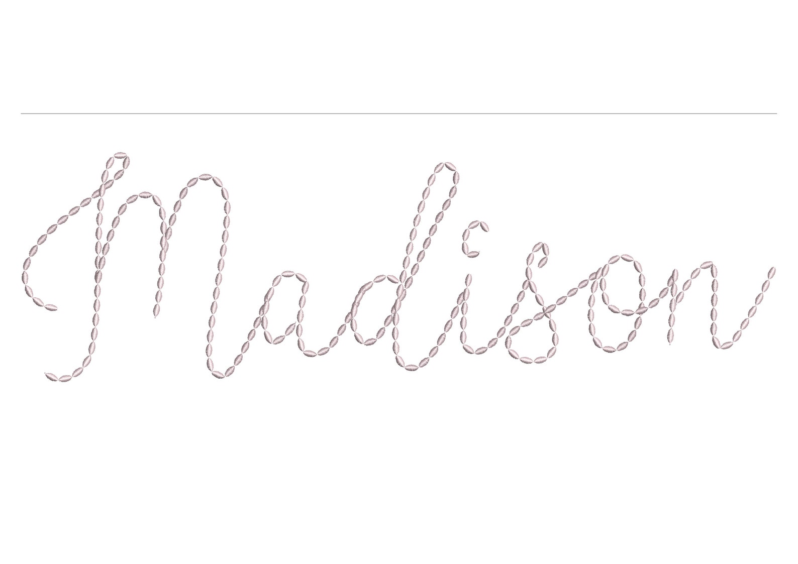 Bean Stitch Script Handwritten Cursive Script Font Alphabet - Etsy