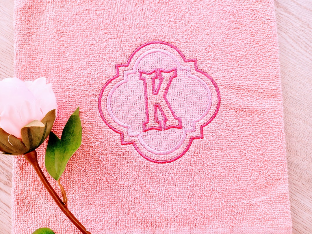 Embossed Monogram Towel Machine Embroidery Designs A-Z Assorted Sizes ...