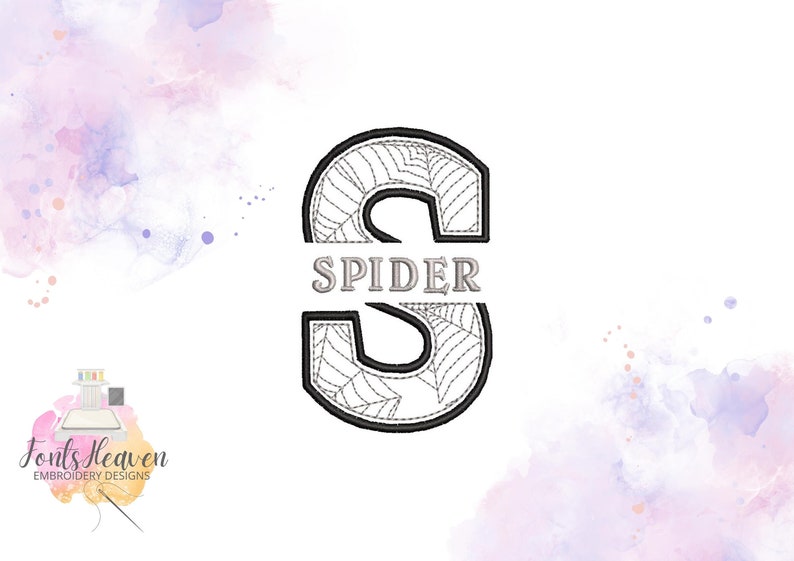 Halloween Spiderweb Split FONT and Mini Font Alphabet Machine - Etsy