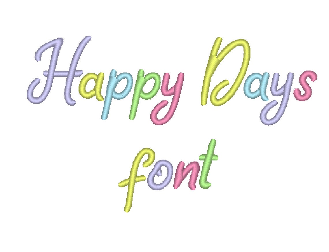 Cute curl curly kids cursive MINI Font alphabet machine | Etsy