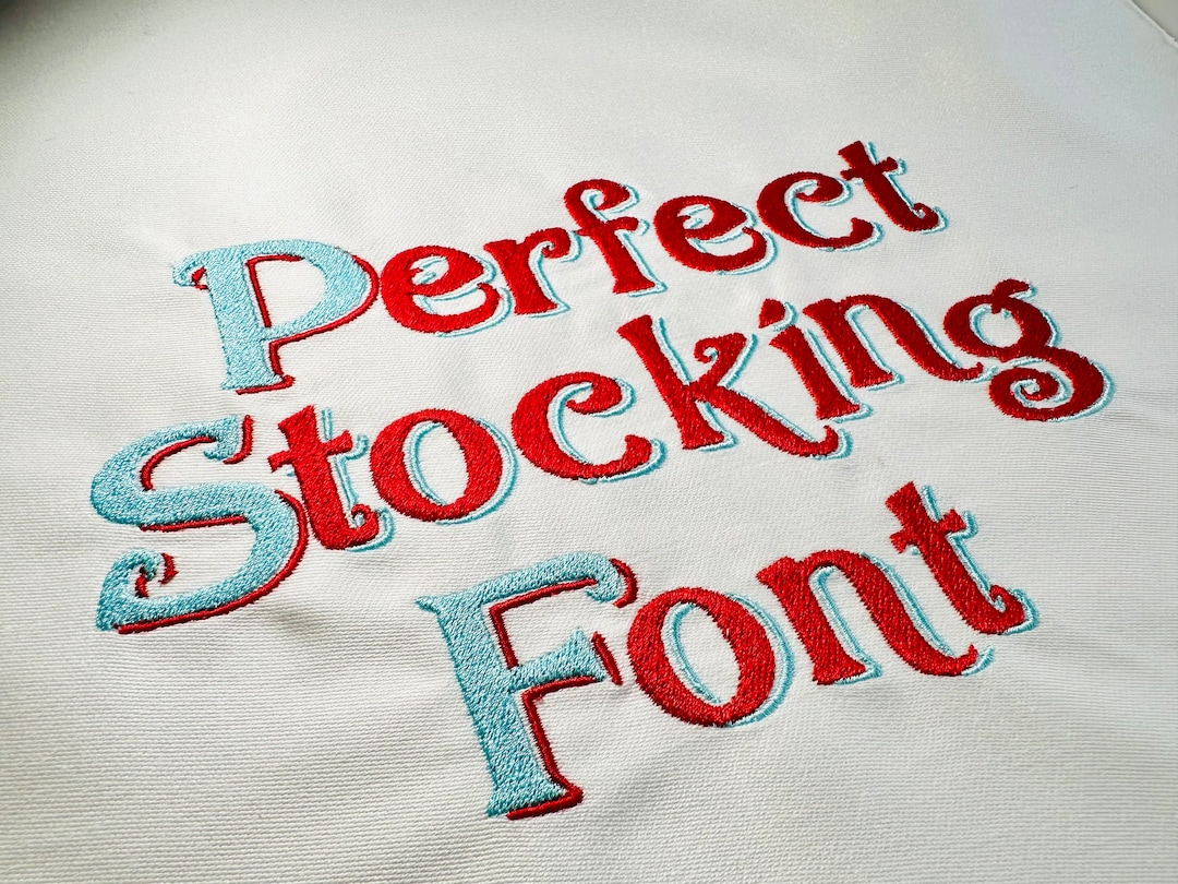 Christmas Stocking Font Machine Embroidery Designs Fairytale Magic ...