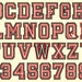 Sport Two Applique Font Double Outline Applique Alphabet Letters ...