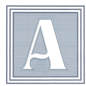 Embossed Monogram Terry Towel Machine Embroidery Designs Initial ...