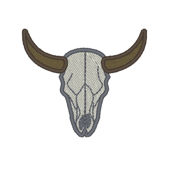 Cow Skull Embroidery - Etsy