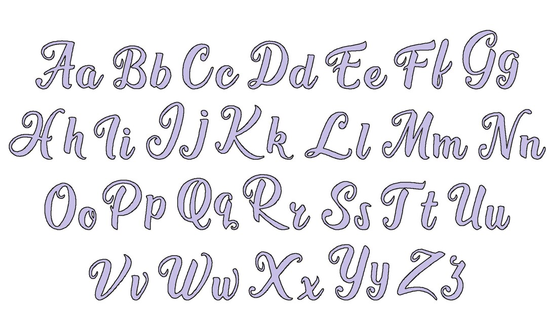 Free Edge Raggy Raggedy Edge Applique Alphabet Font Machine Embroidery ...